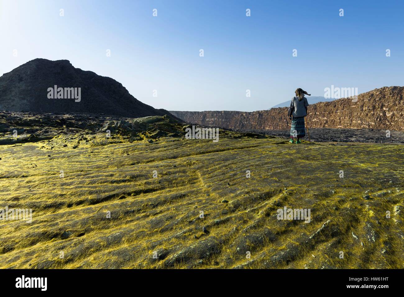Ethiopia, Afar region, Great Rift valley, Erta Ale volcano Stock Photo ...