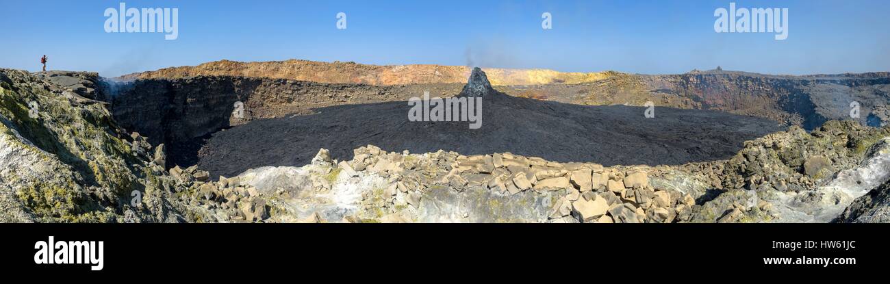 Ethiopia, Afar region, Great Rift valley, Erta Ale volcano Stock Photo ...
