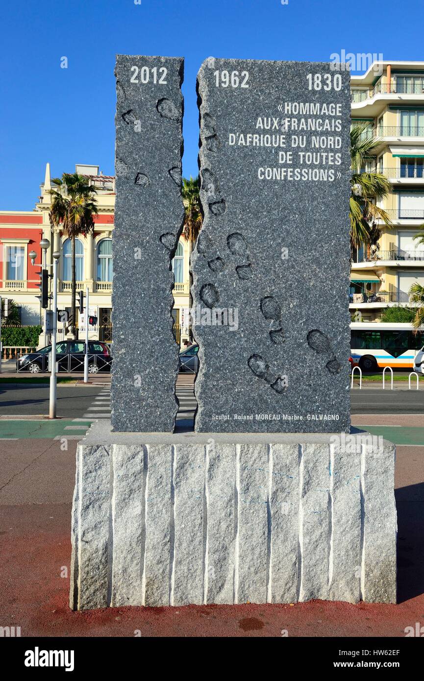 Monument to the promenade des anglais hi-res stock photography and ...