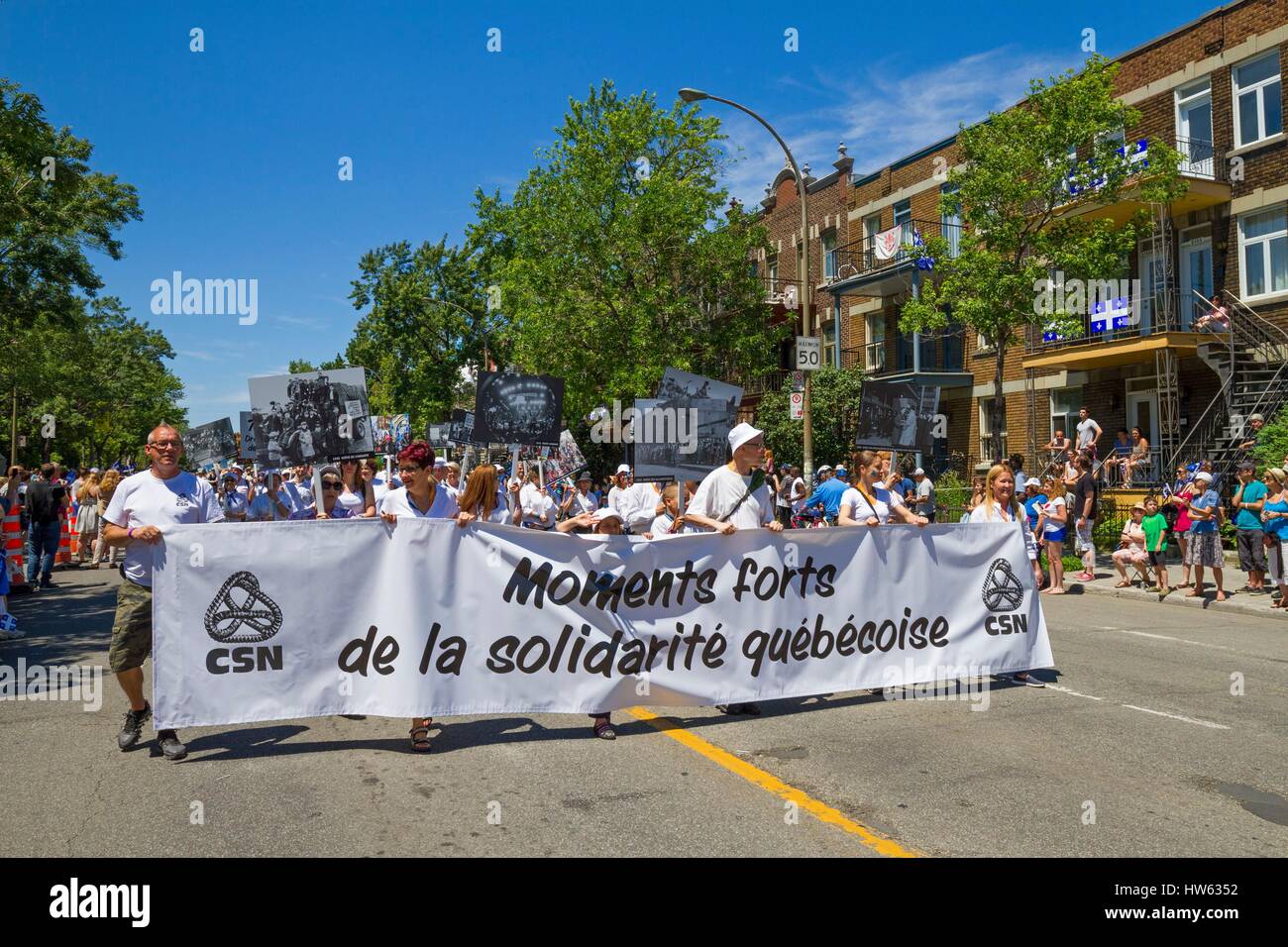 Canada, Quebec province, Montreal, Quebec's national holiday, the ...