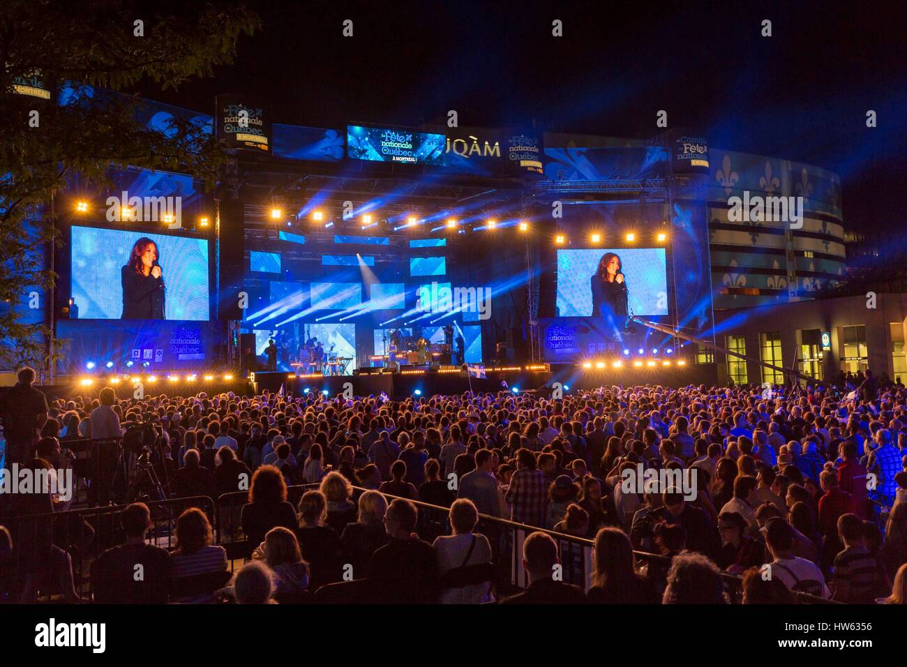 Canada, Quebec province, Montreal, Quebec's national holiday, the ...