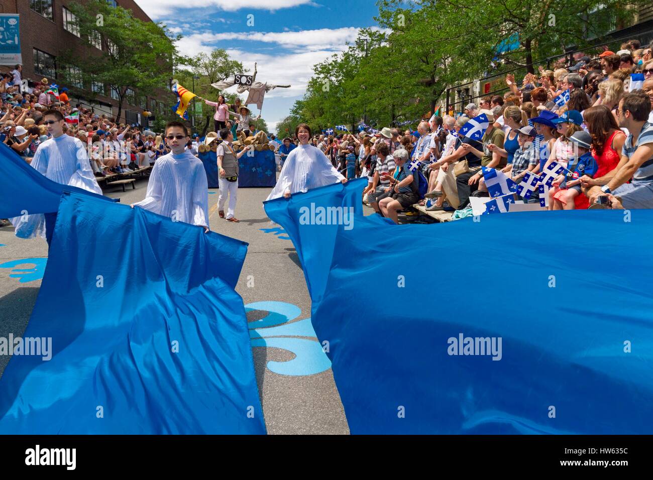 Canada, Quebec province, Montreal, Quebec's national holiday, the ...