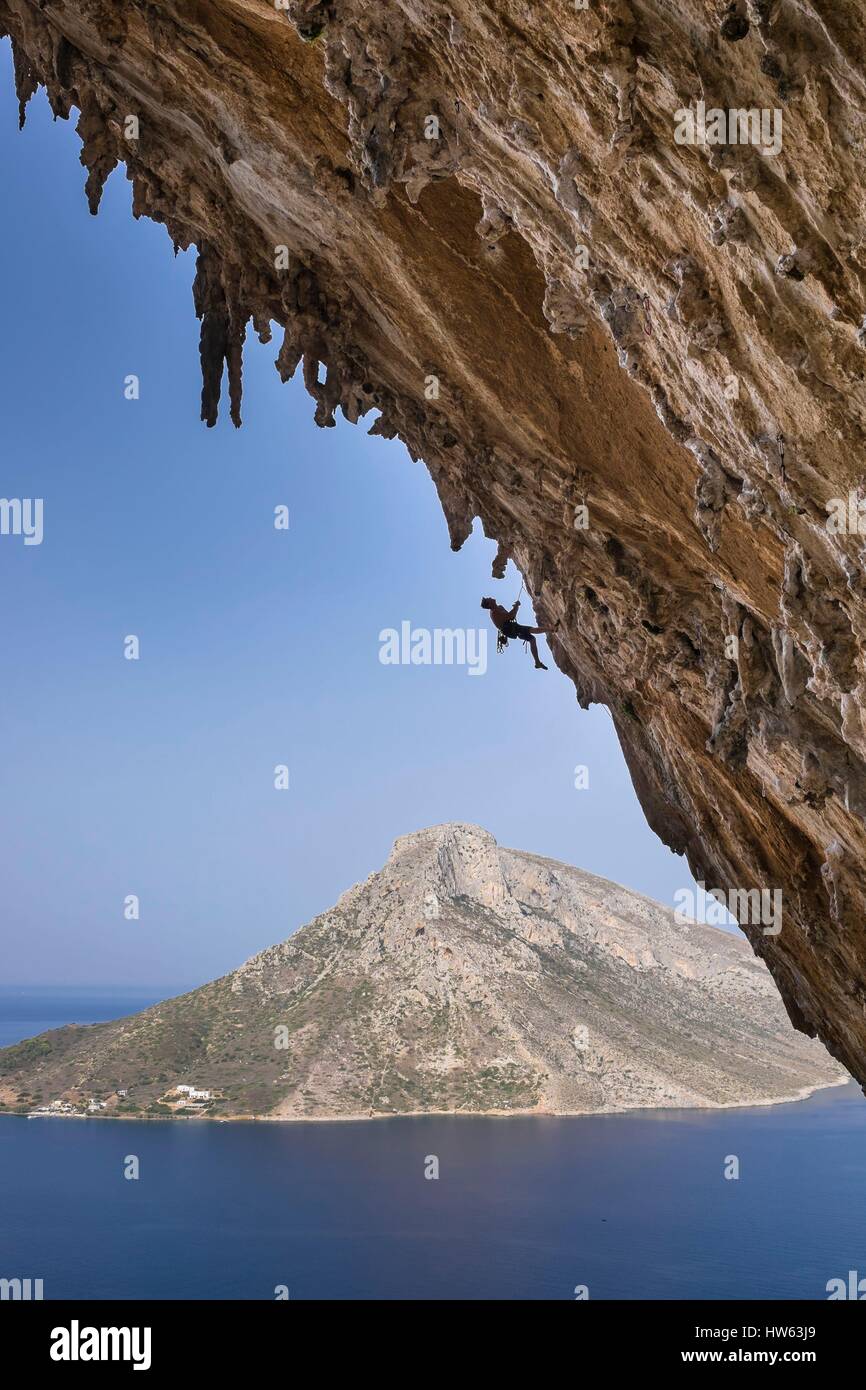 Greece, Dodecanese archipelago, Kalymnos island, Massouri, Telendos ...