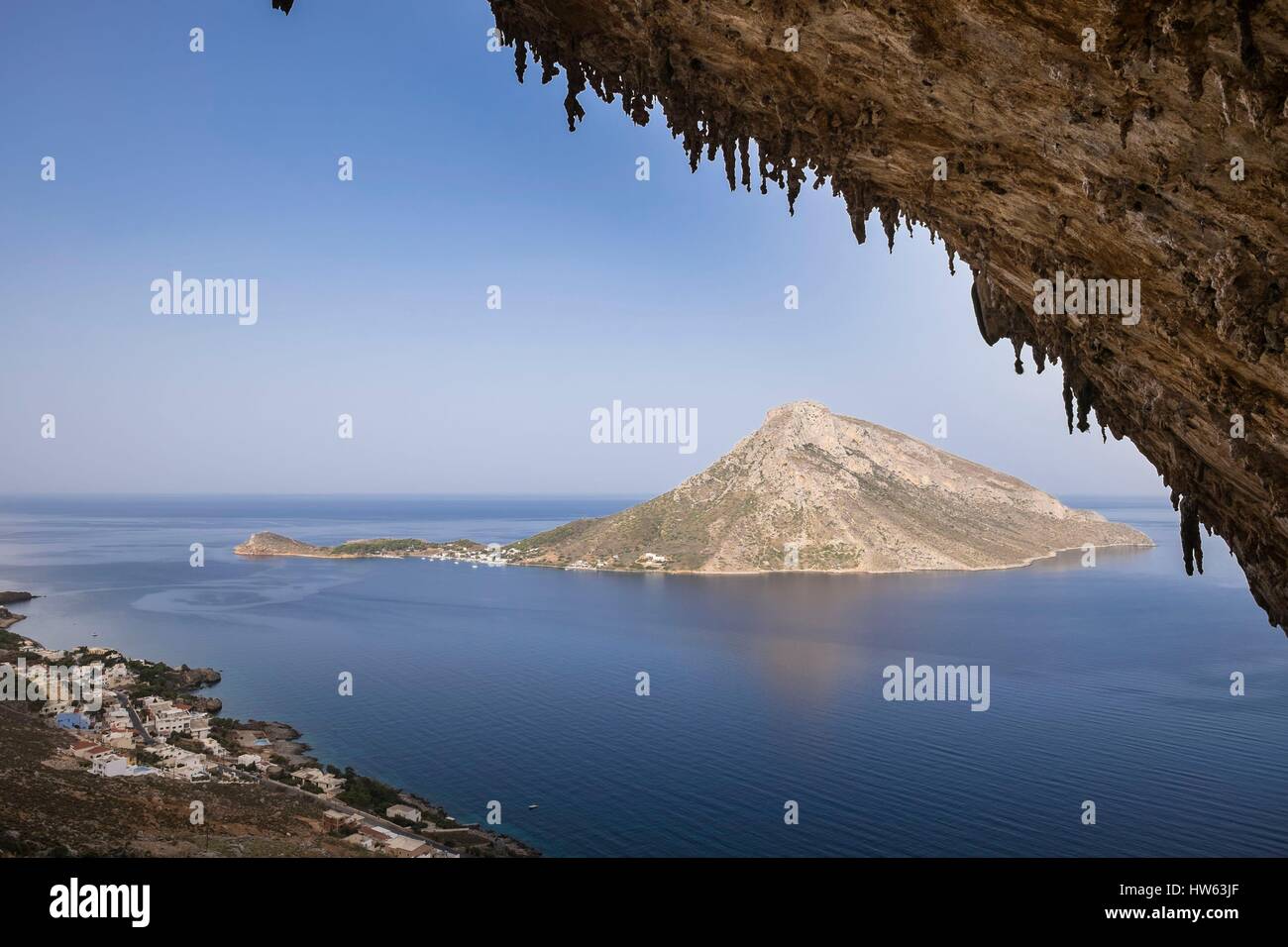 Greece, Dodecanese archipelago, Kalymnos island, Massouri, Telendos ...