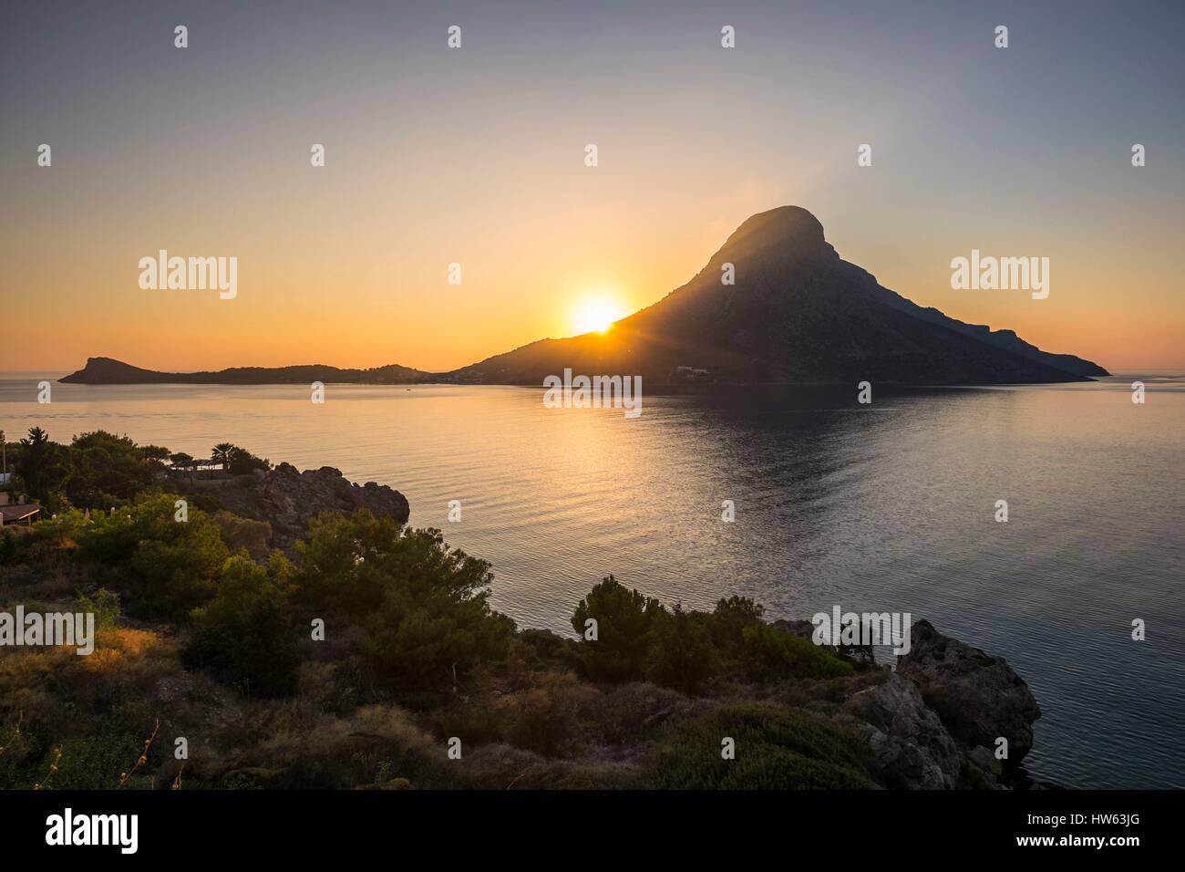 Greece, Dodecanese archipelago, Kalymnos island, Massouri, Telendos ...