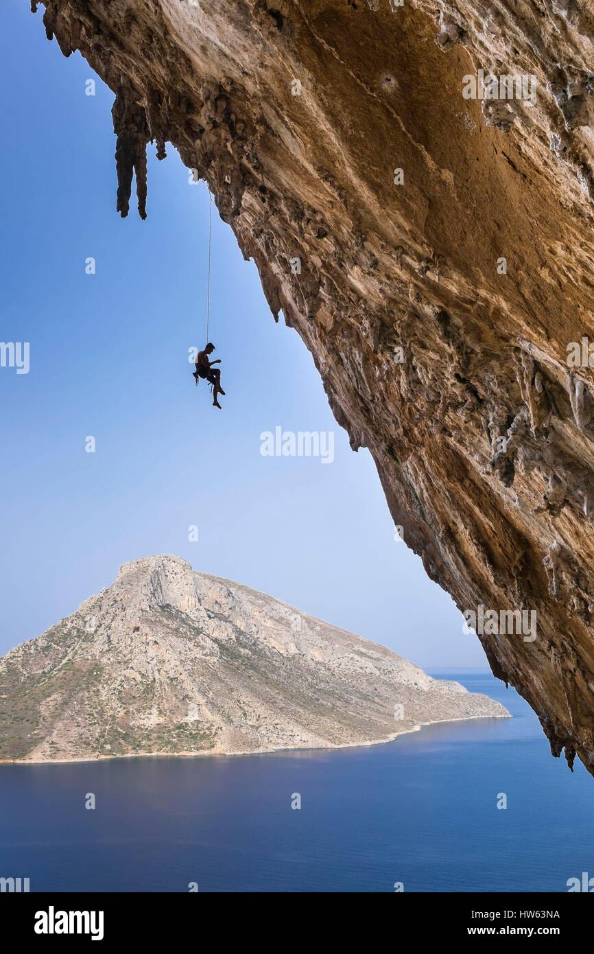 Telendos island see from grande grotta hi-res stock photography and ...