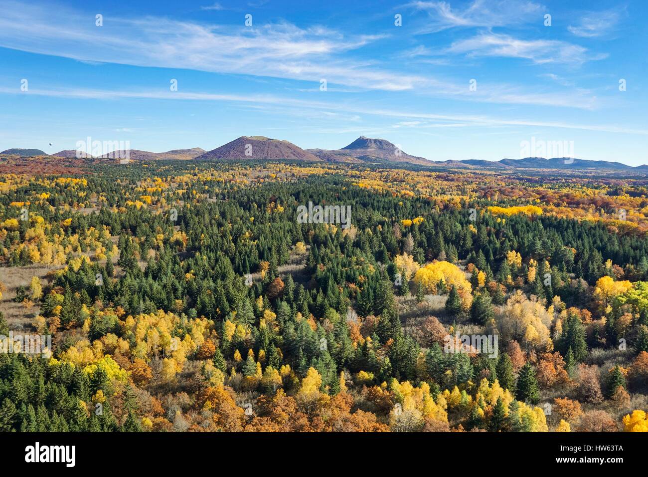 France, Puy de Dome, the Regional Natural Park of the Volcanoes of ...