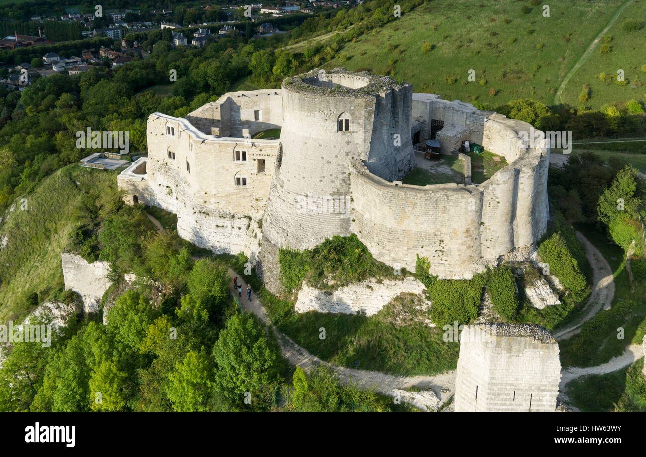 Chateau gaillard castle at les andelys hi-res stock photography and images - Alamy