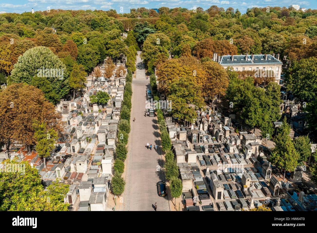 Aerial cemetery pere hi-res stock photography and images - Alamy