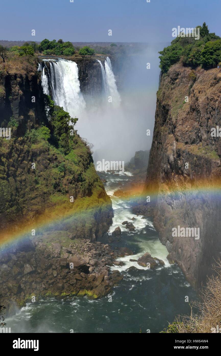 Zimbabwe, Matabeleland North Province, Zambesi River, the Victoria ...