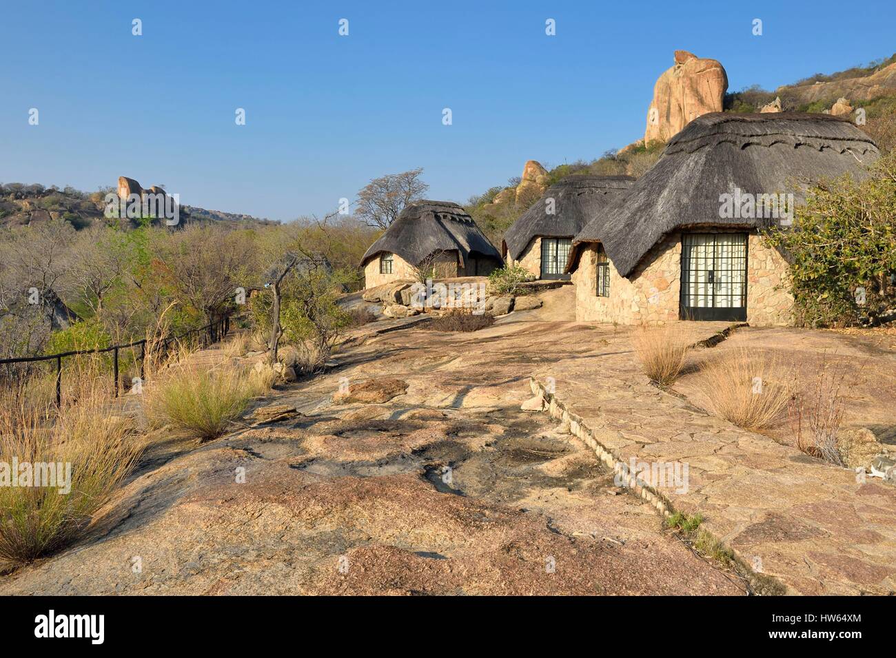Zimbabwe, Matabeleland South Province, Matobo or Matopos Hills Lodge ...