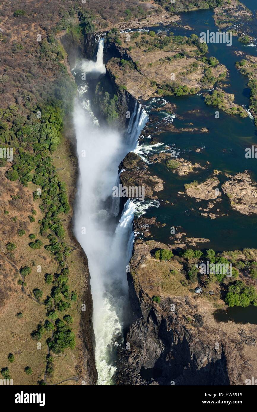 Zimbabwe, Matabeleland North Province, Zambesi River, the Victoria ...