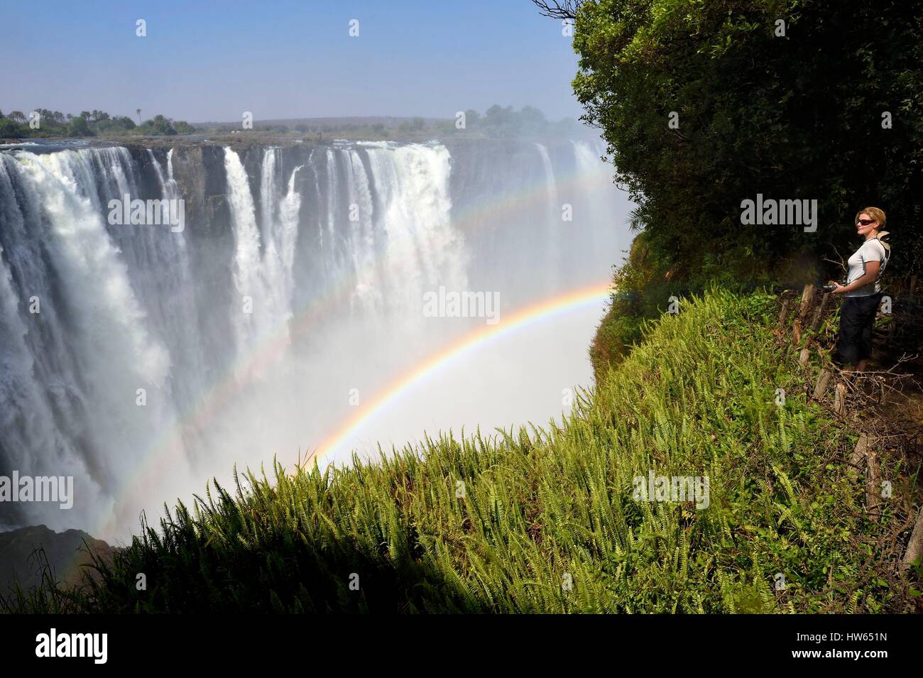 Zimbabwe, Matabeleland North Province, Zambesi River, the Victoria ...