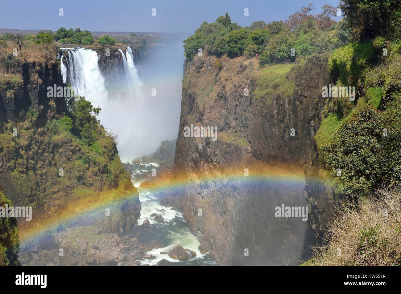 Zimbabwe, Matabeleland North Province, Zambesi River, the Victoria ...