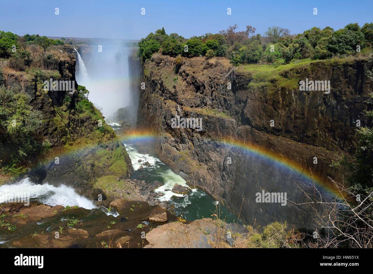 Zimbabwe, Matabeleland North Province, Zambesi River, the Victoria ...
