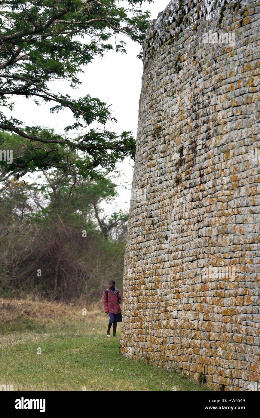 Zimbabwe, Masvingo province, the ruins of the archaeological site of ...