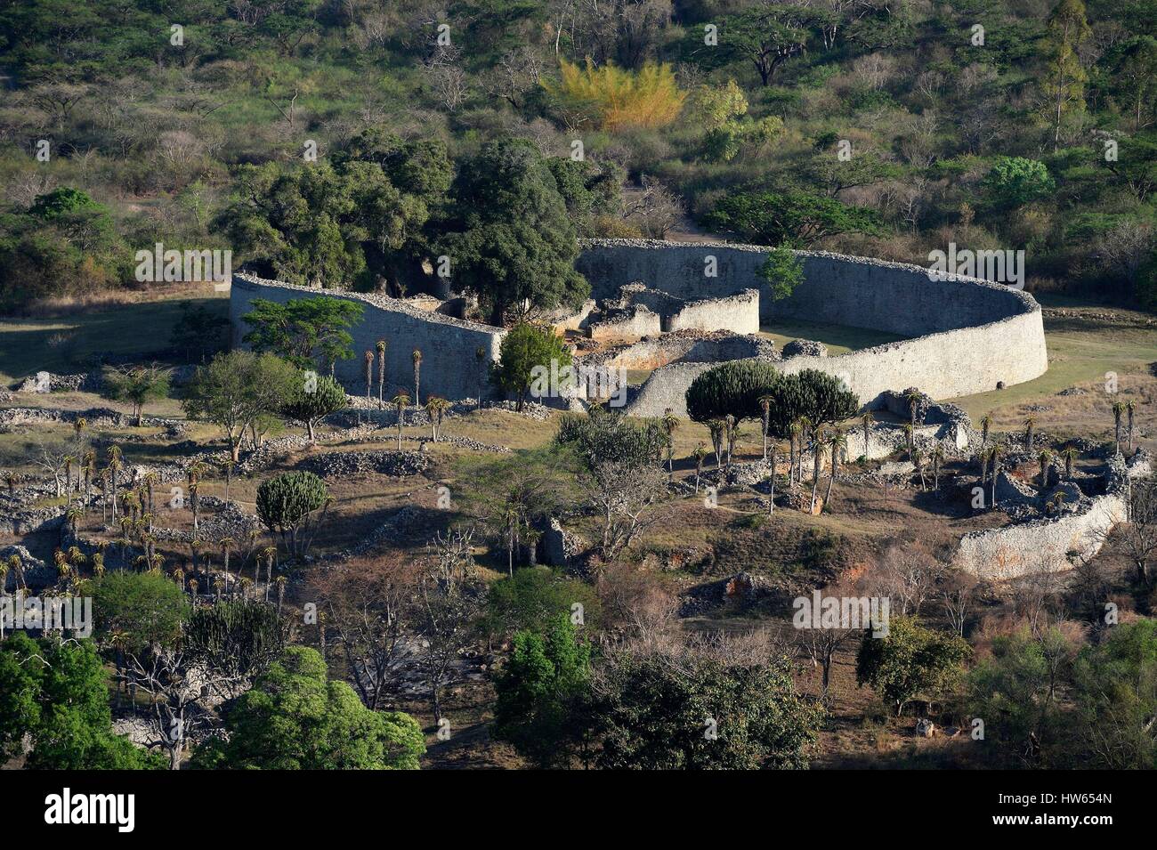 Zimbabwe, Masvingo province, the ruins of the archaeological site of ...