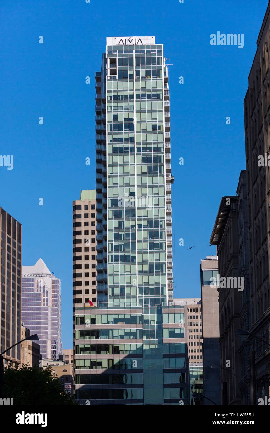 Canada, Quebec province, Montreal, downtown, McGill Street and the ...