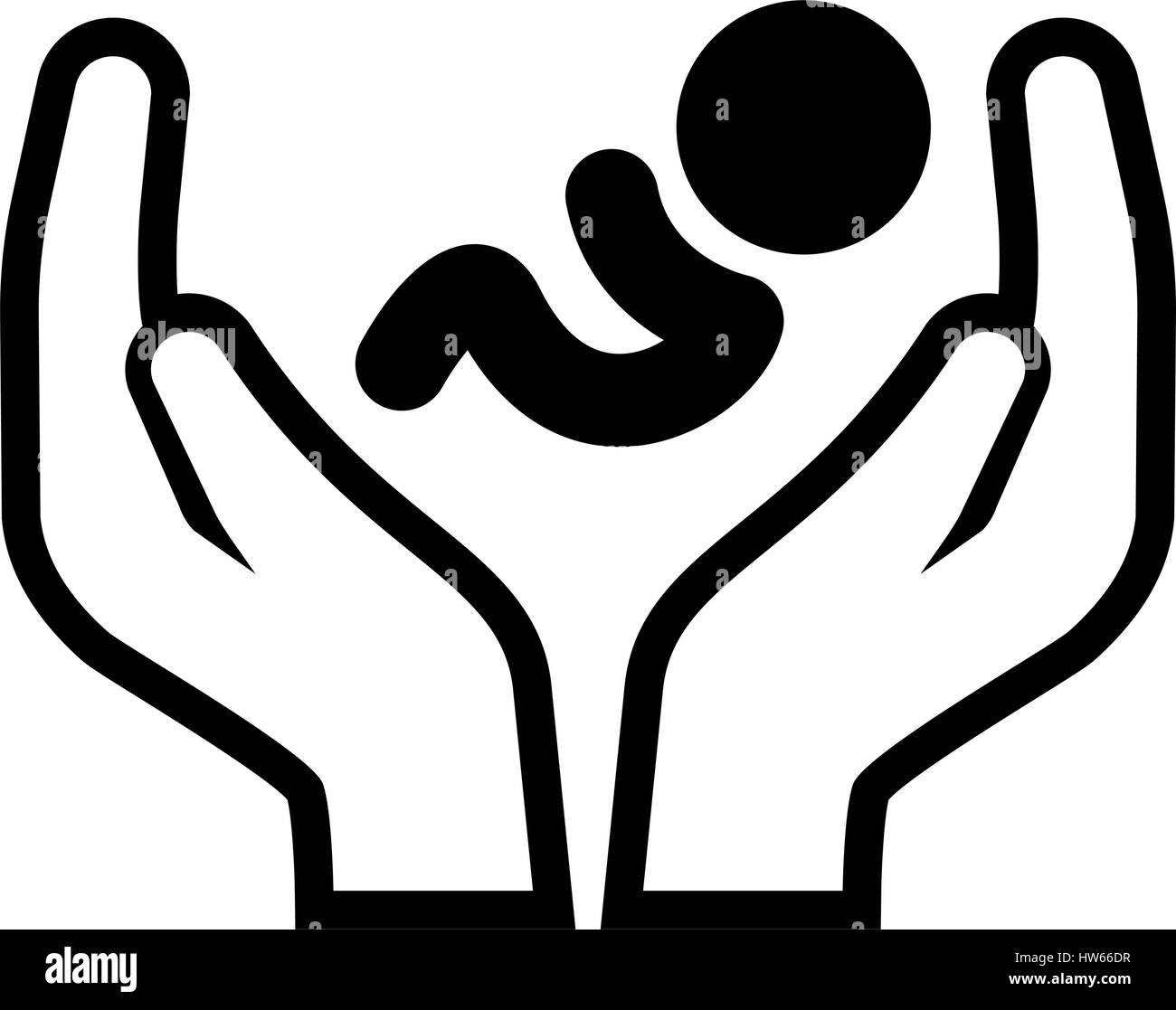 Child Care Icon. Flat Design Stock Vector Image & Art - Alamy