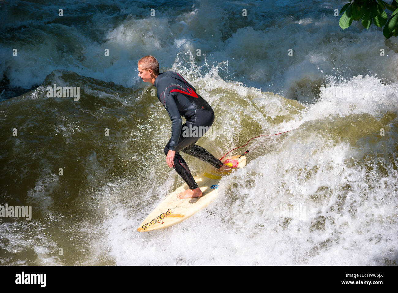 Isar river young people hi-res stock photography and images - Alamy