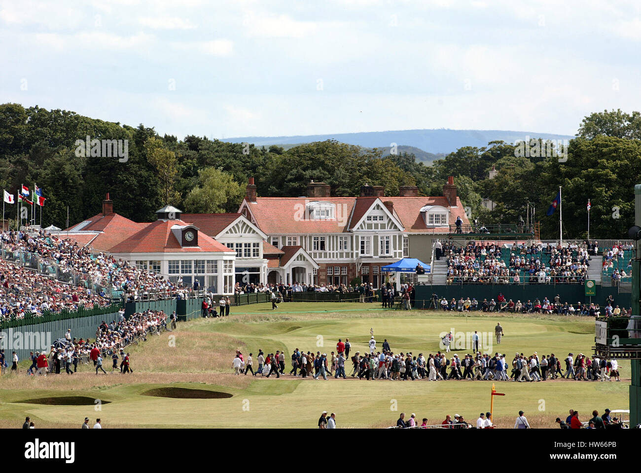 THE 18TH HOLE THE OPEN MUIRFIELD SCOTLAND THE OPEN MUIRFIELD SCOTLAND ...