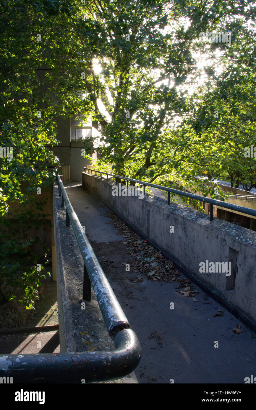 A view from the now demolished Heygate Estate in South East London ...