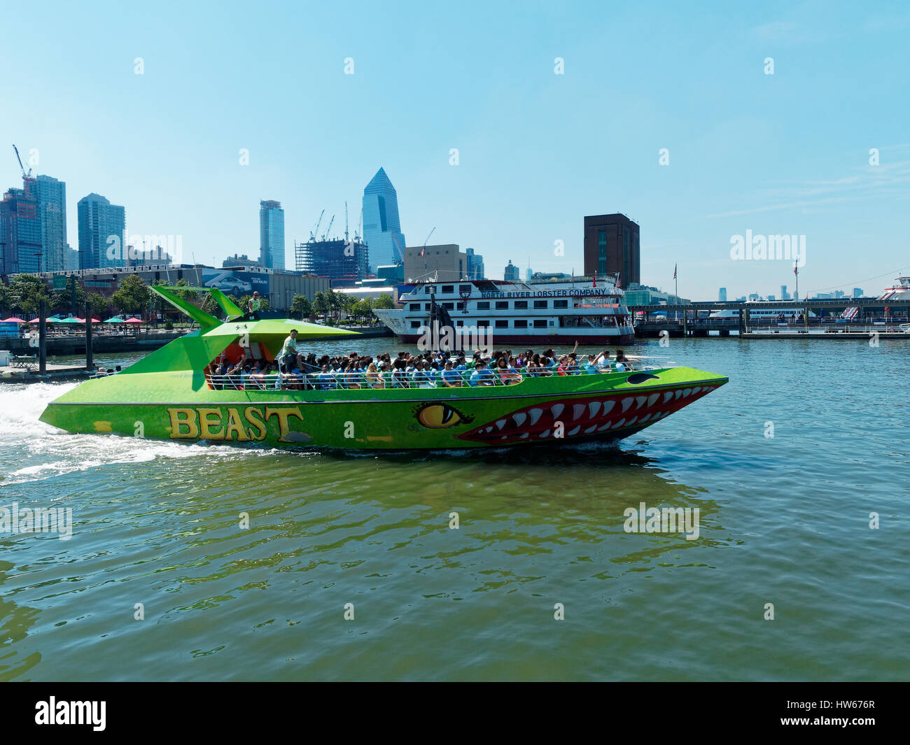 The Beast touring boat in New York Stock Photo - Alamy