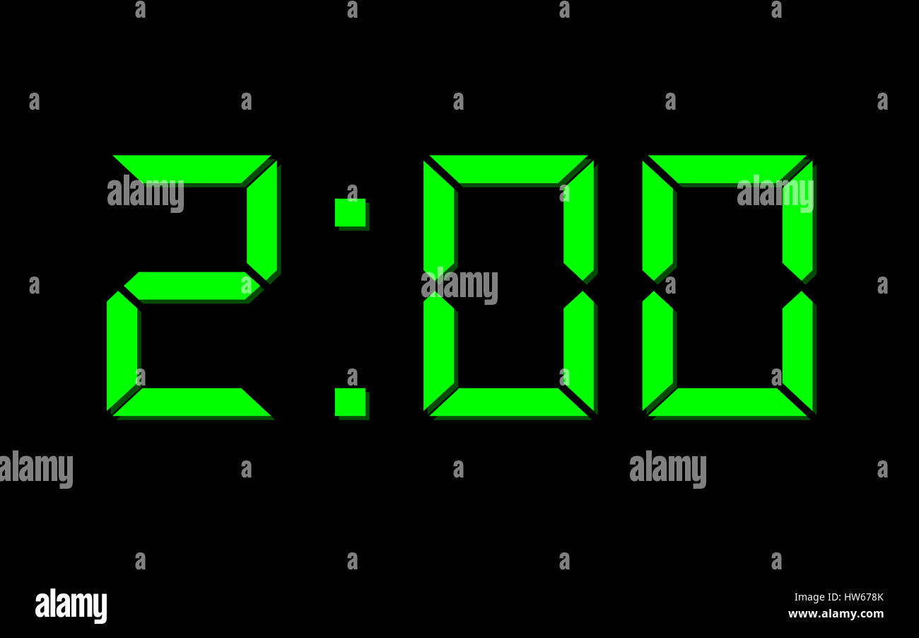 Digital clock numbers hi-res stock photography and images - Alamy