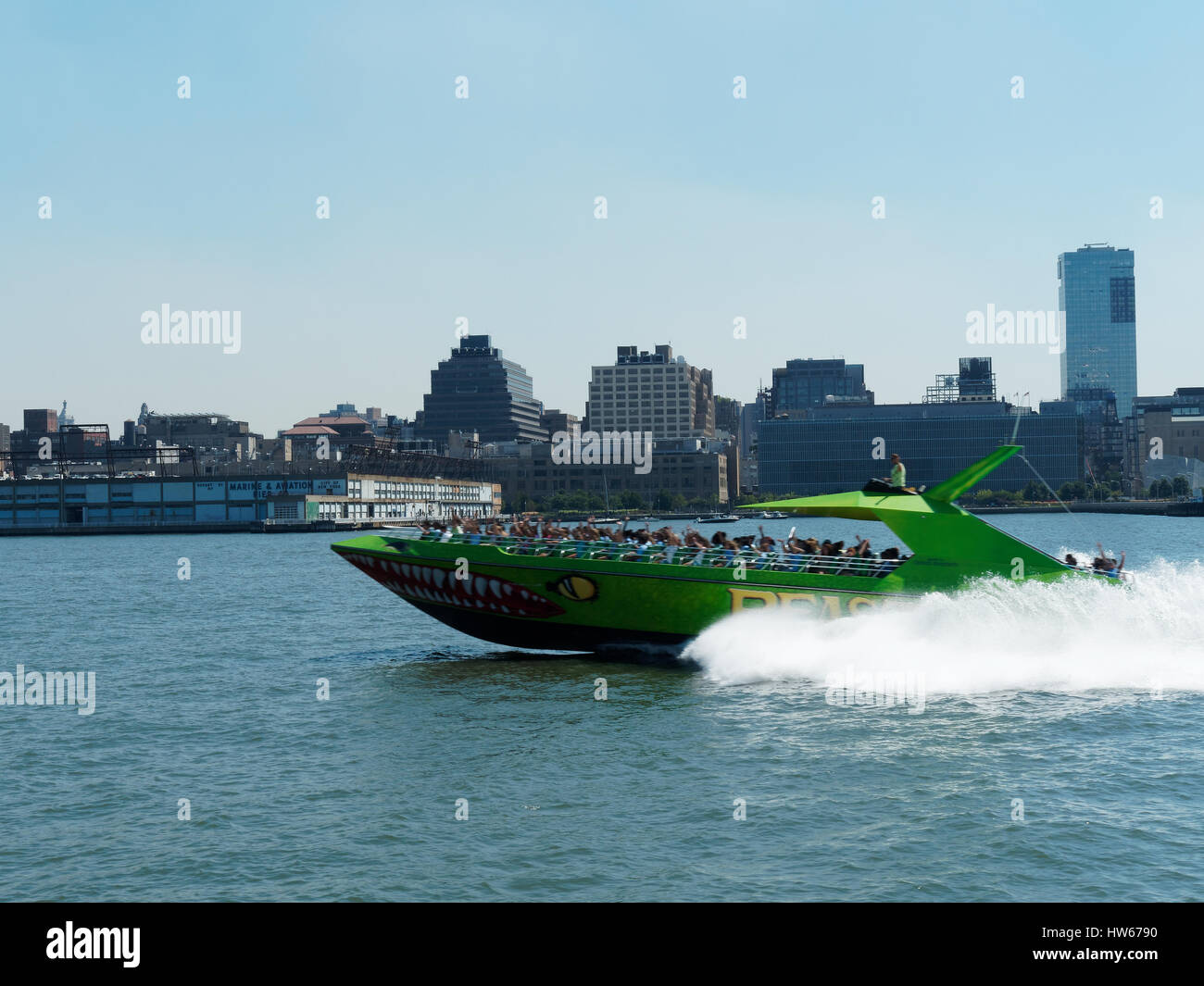 The Beast touring boat in New York Stock Photo - Alamy