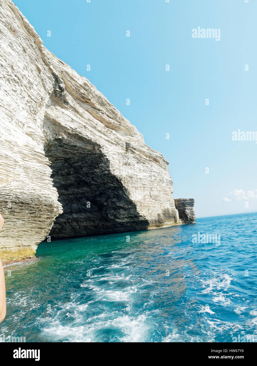 Cliffs Bonifacio, Corsica Island France Stock Photo - Alamy