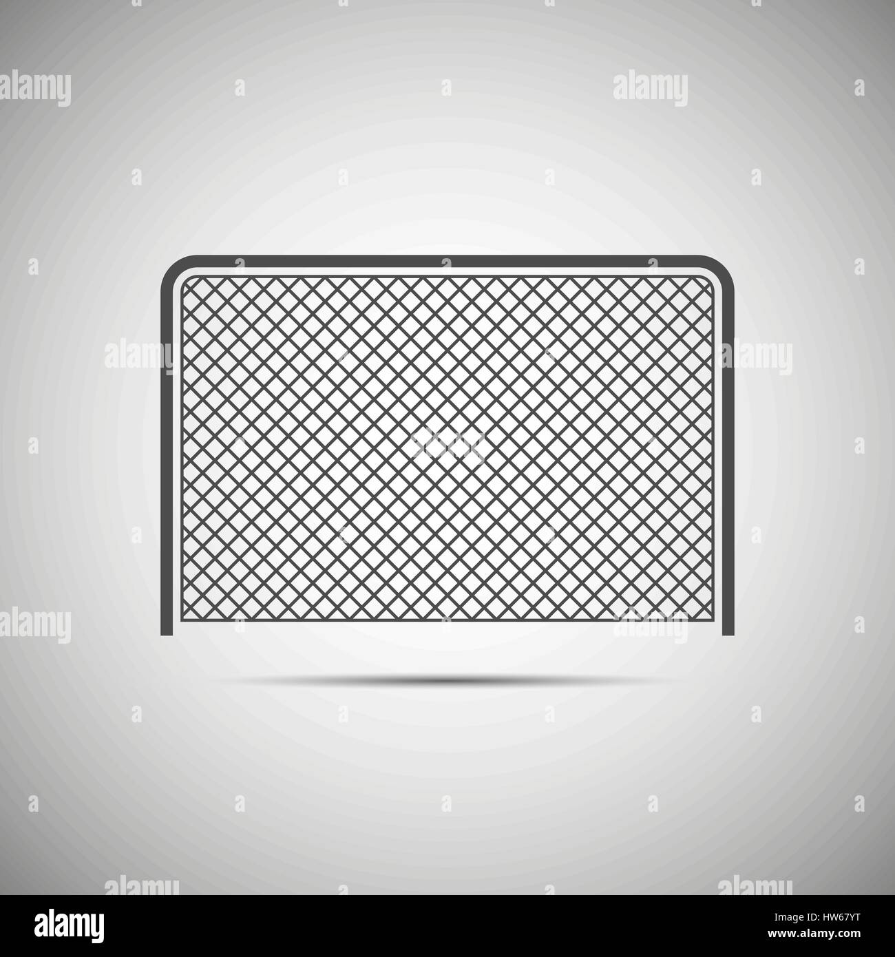 Icon ice hockey with a gate, vector illustration Stock Vector Image ...