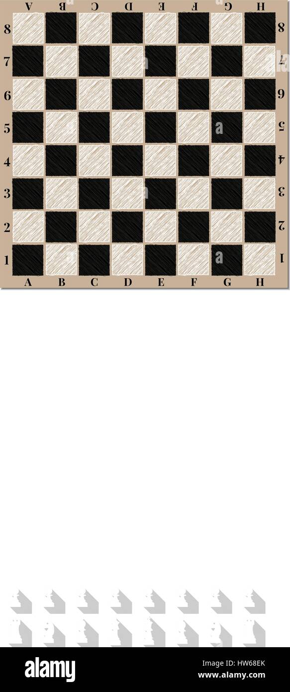 Chess board with a marking, vector illustration Stock Vector Image ...