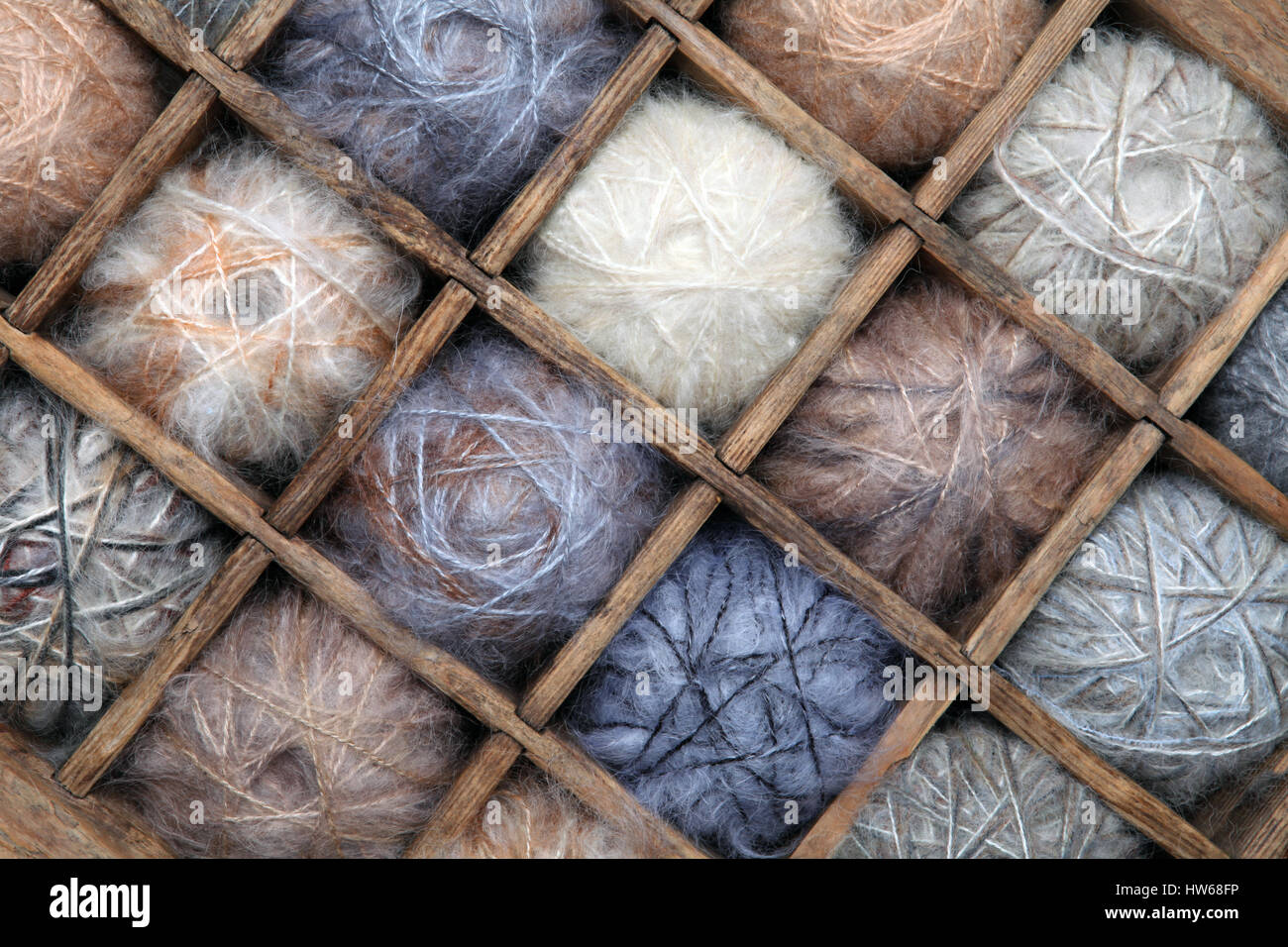 Image of colorful wool and mohair yarn collection Stock Photo - Alamy