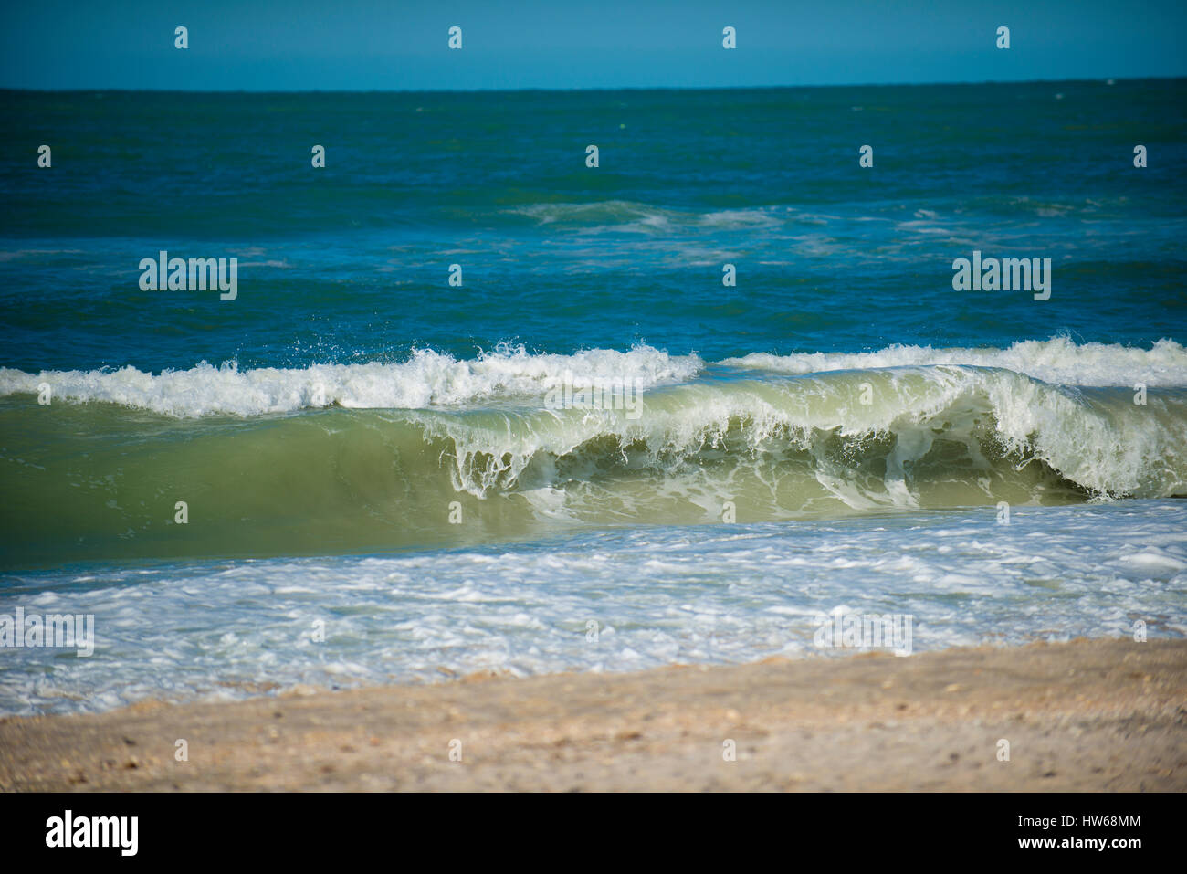 ocean waves on beach Stock Photo - Alamy