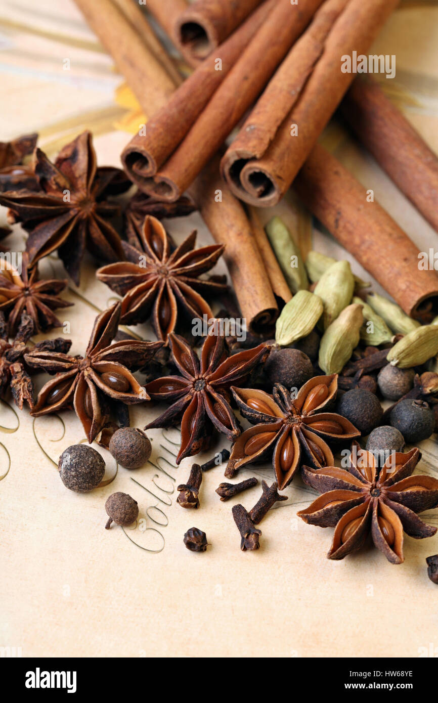 Spice on the table Stock Photo - Alamy