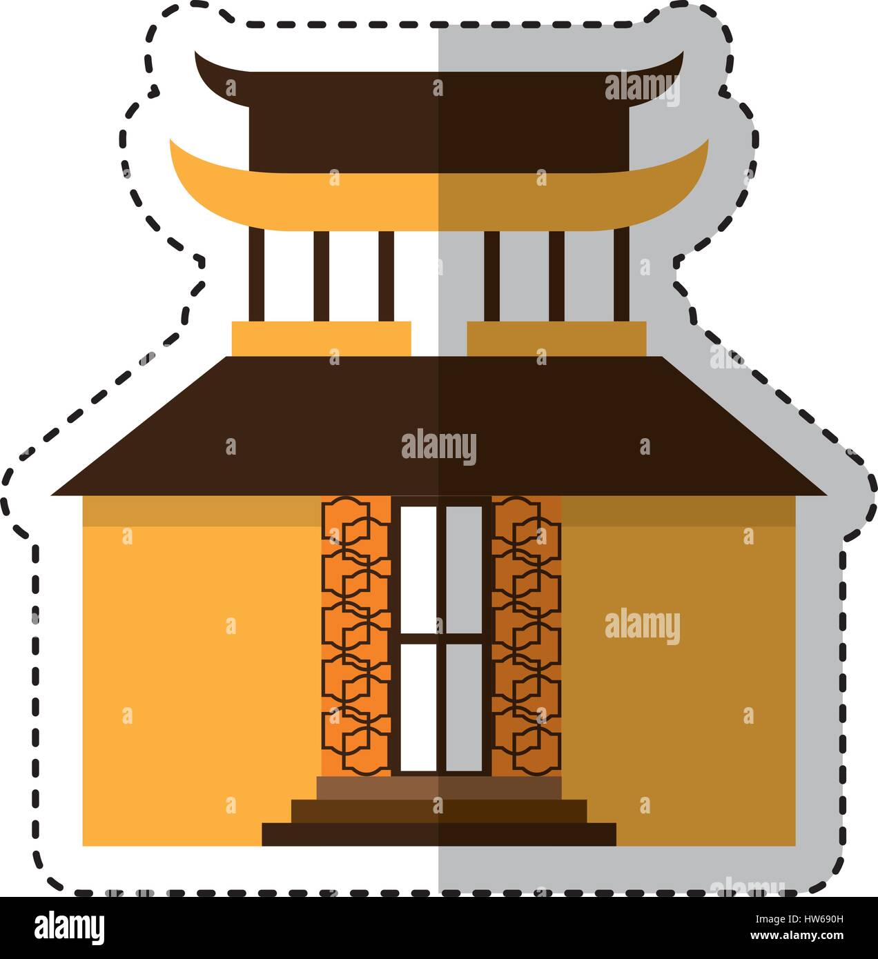 asian building castle icon Stock Vector Image & Art - Alamy