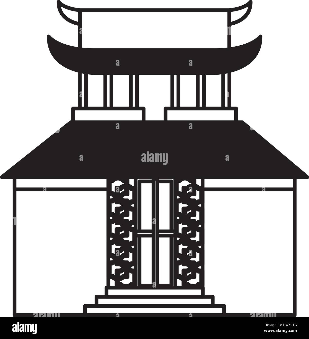 asian building castle icon Stock Vector Image & Art - Alamy