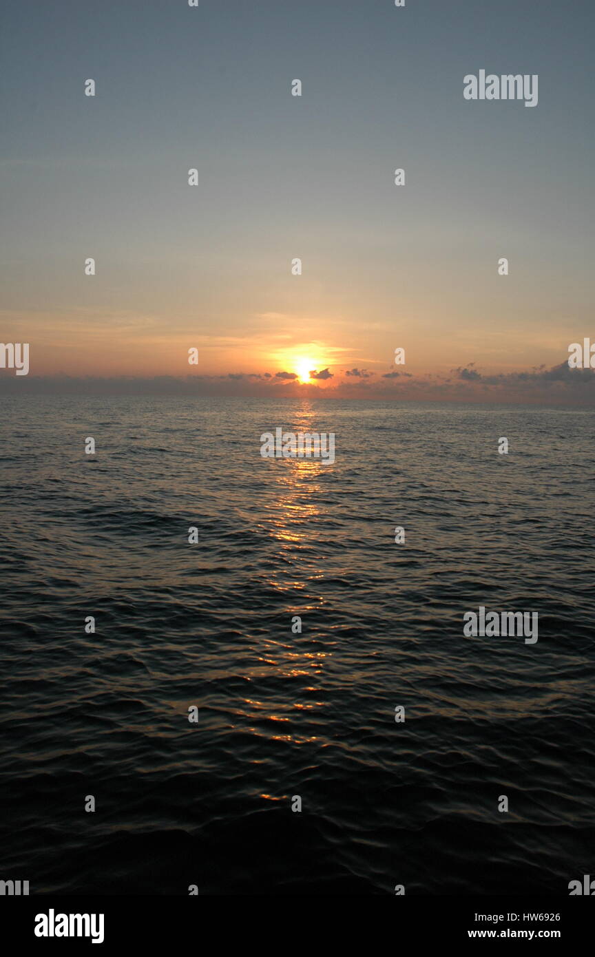 sunset from boat Stock Photo - Alamy