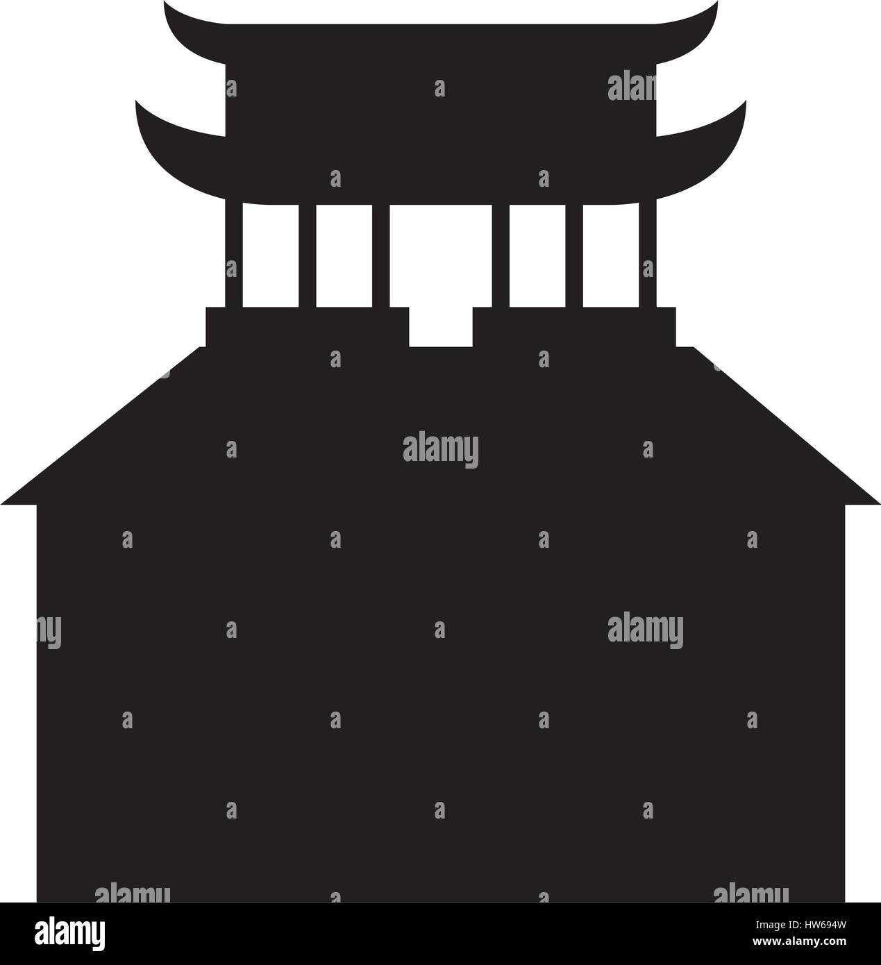 asian building castle icon Stock Vector Image & Art - Alamy
