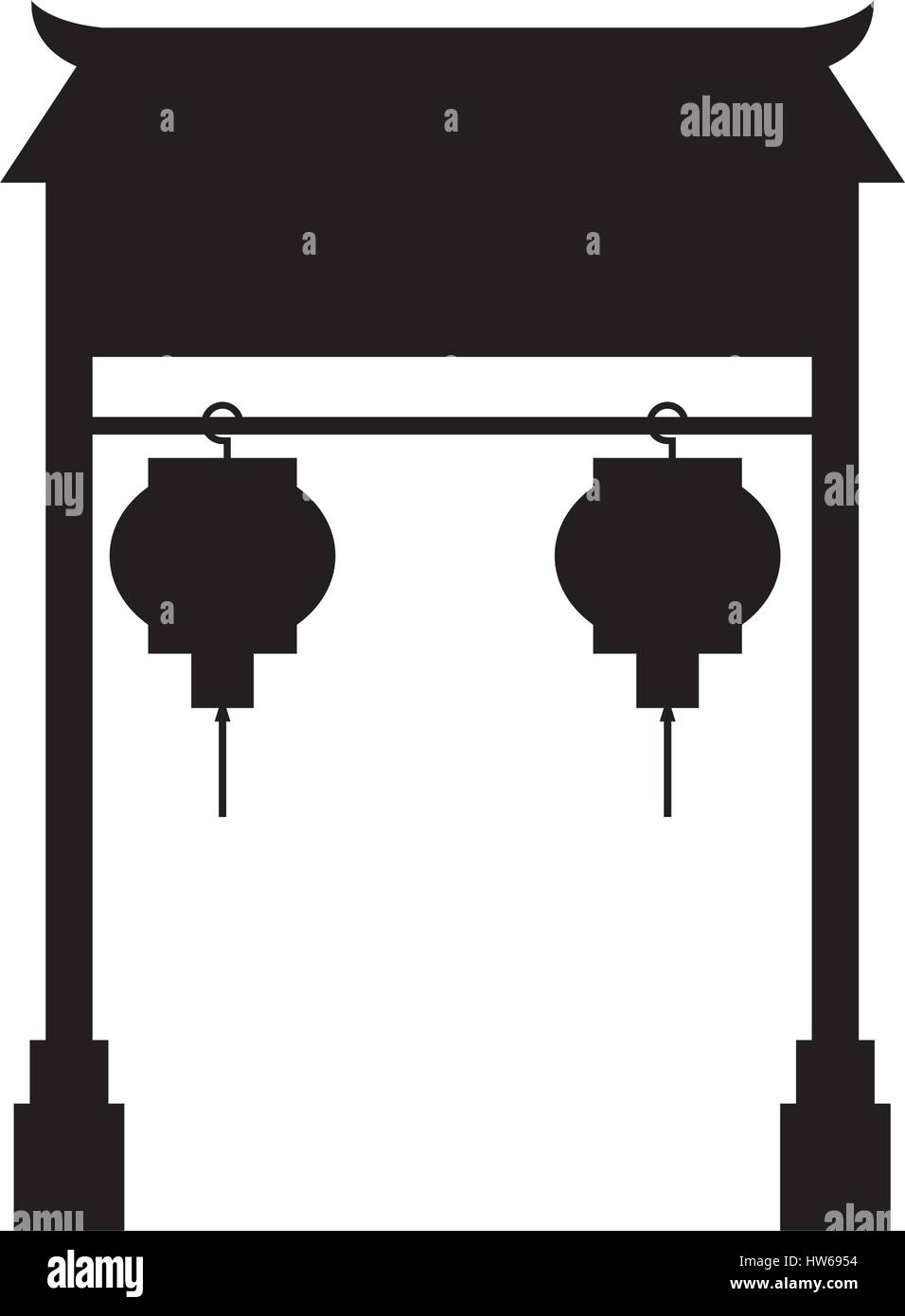 Asian portal culture icon hi-res stock photography and images - Alamy