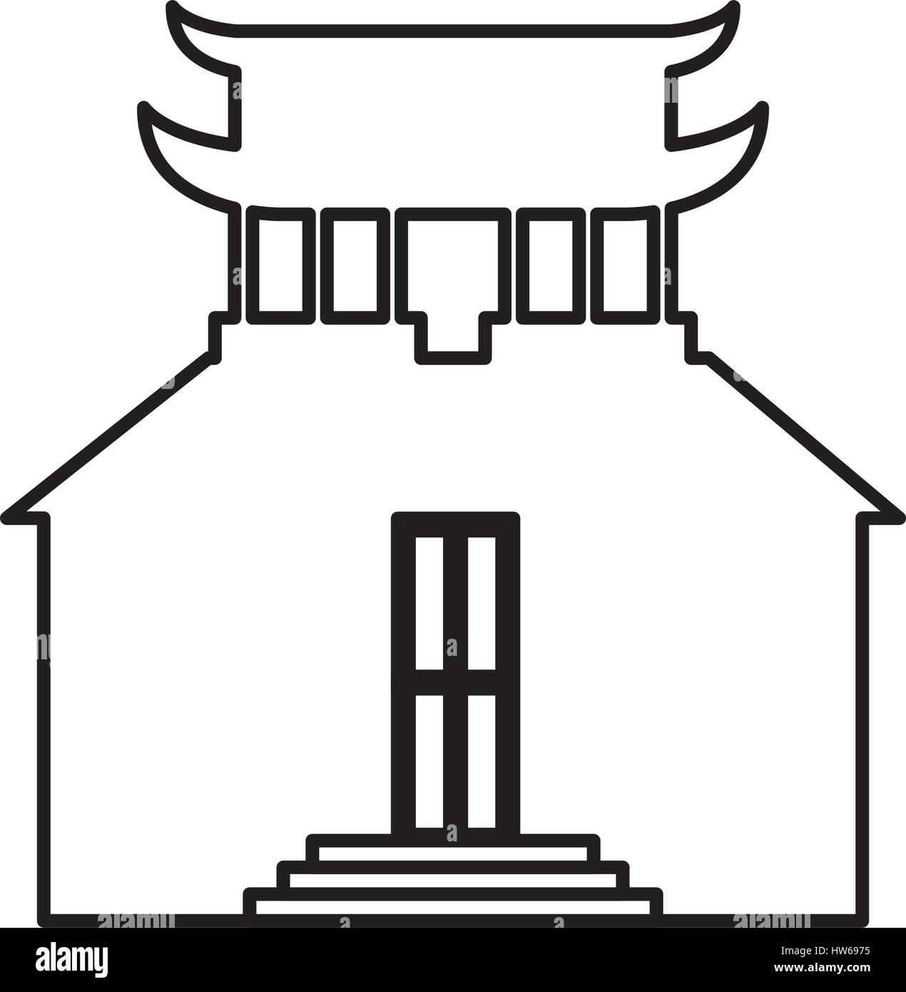 asian building castle icon Stock Vector Image & Art - Alamy