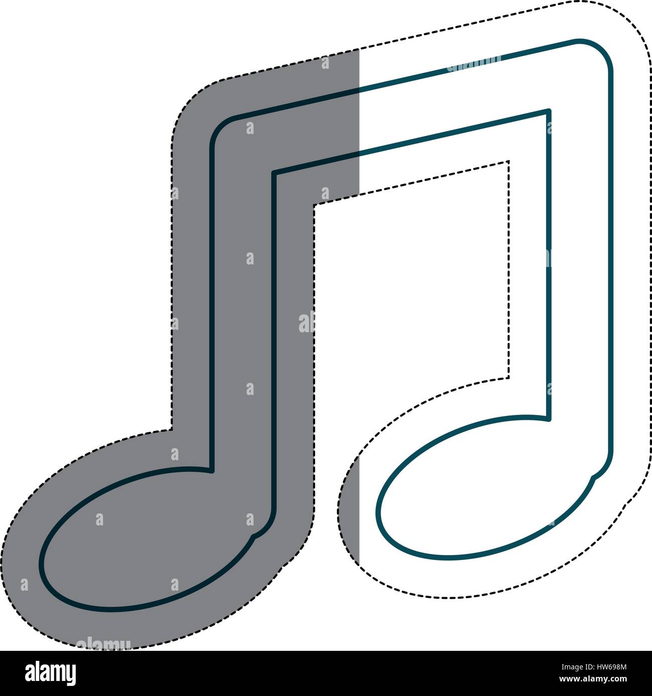 musical note icon Stock Vector Image & Art - Alamy