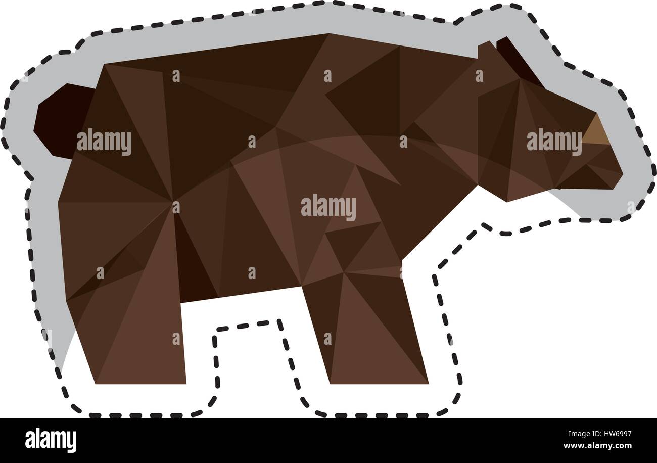Polygon bear Stock Vector Images - Alamy