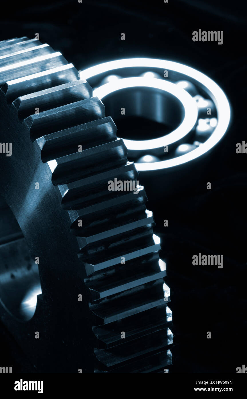 Metal cogs, close up Stock Photo - Alamy