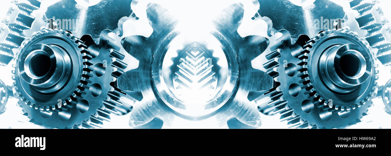Metal cogs, close up Stock Photo - Alamy