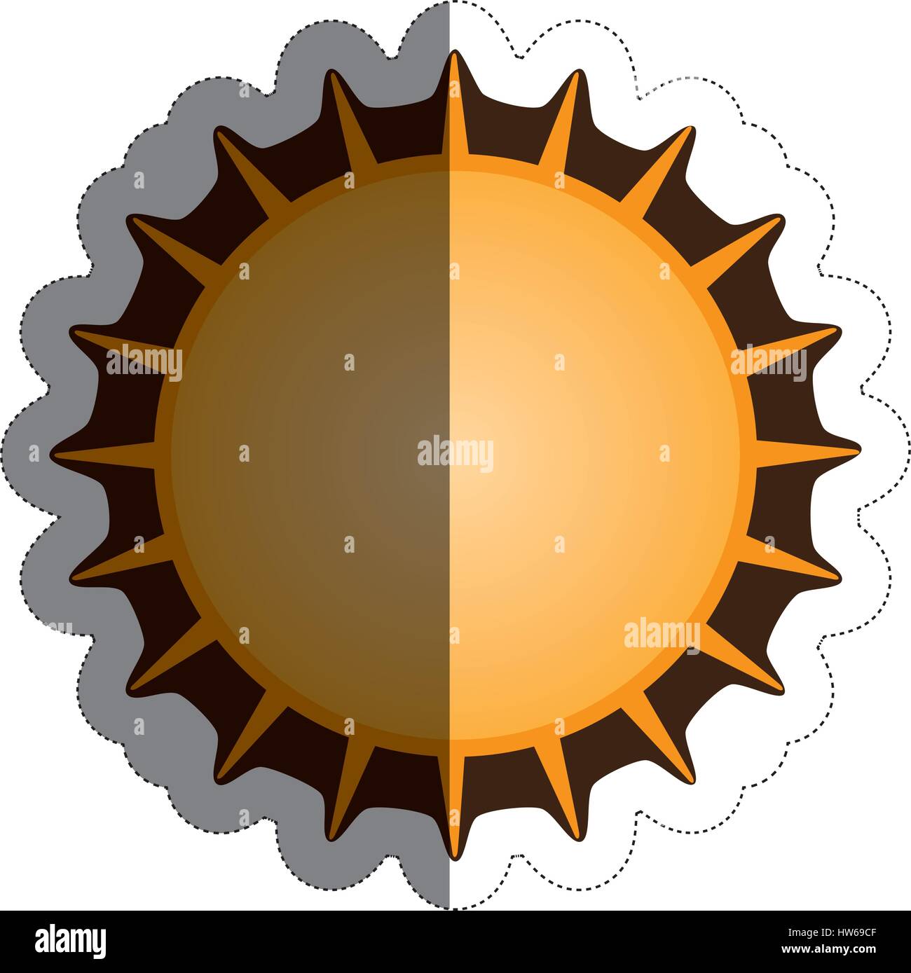 sun shape icon Stock Vector Image & Art - Alamy