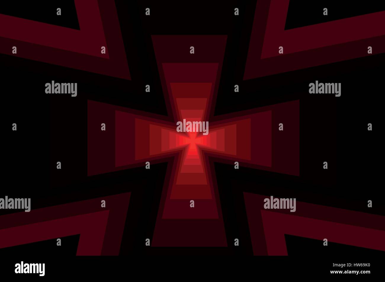 Cross - abstract geometric red background, Abstract cross Stock Vector ...