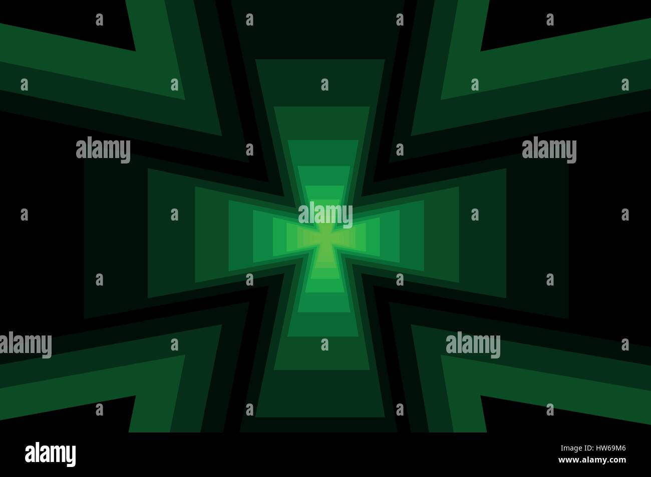 Cross - abstract geometric green background, Abstract cross Stock ...