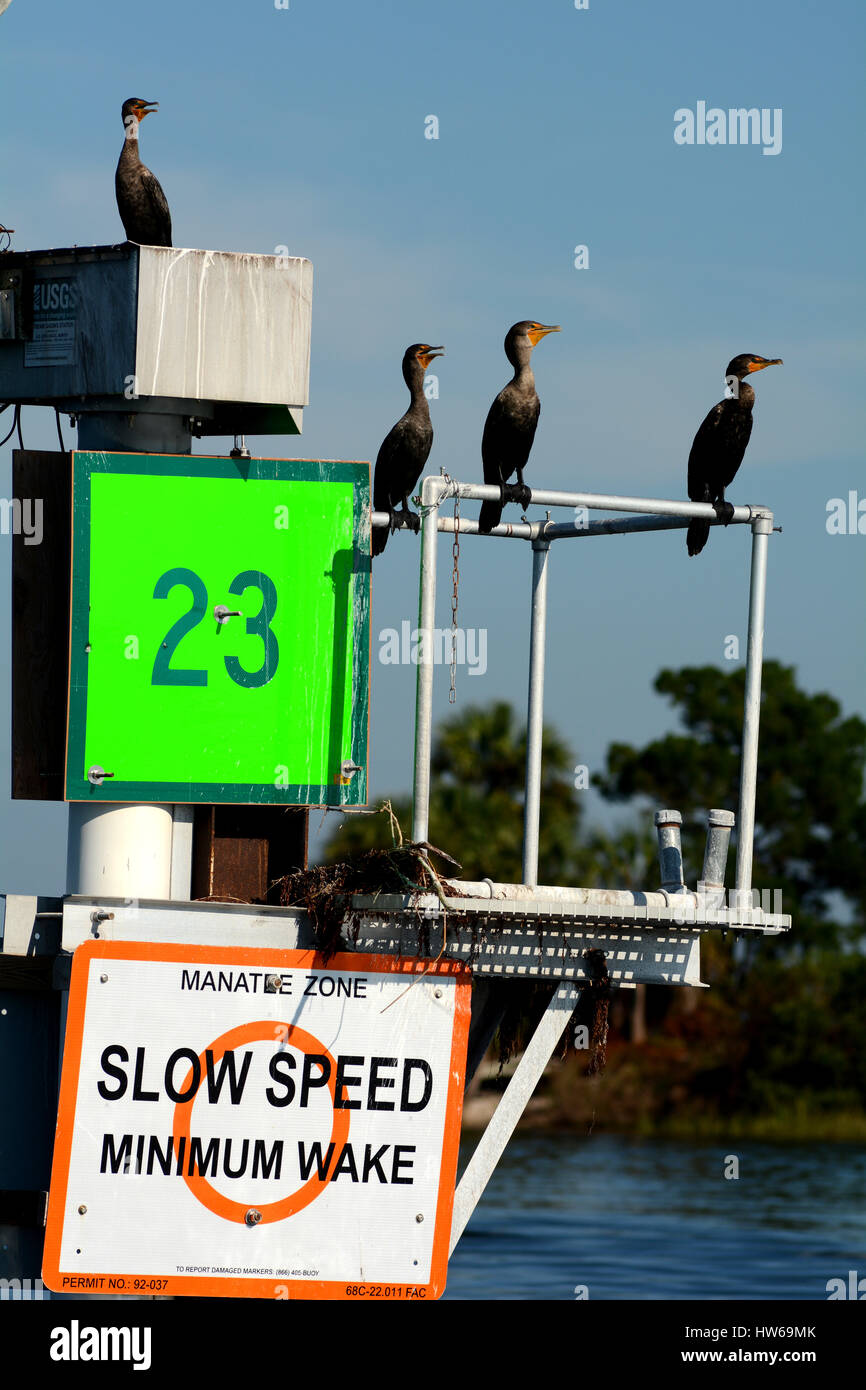 minimum wake marker Stock Photo - Alamy