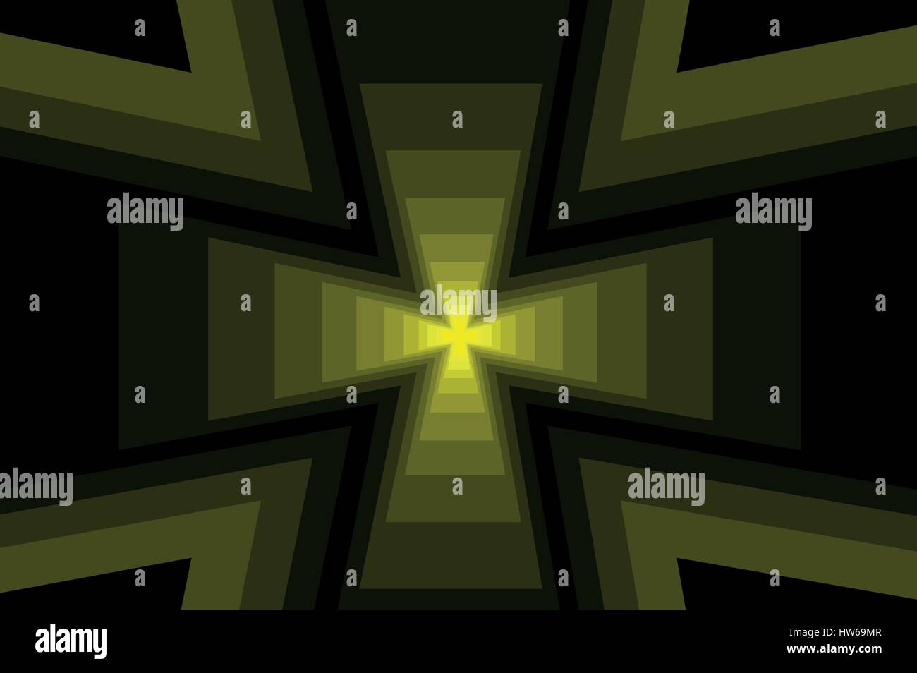 Cross - abstract geometric yellow background, Abstract cross Stock ...